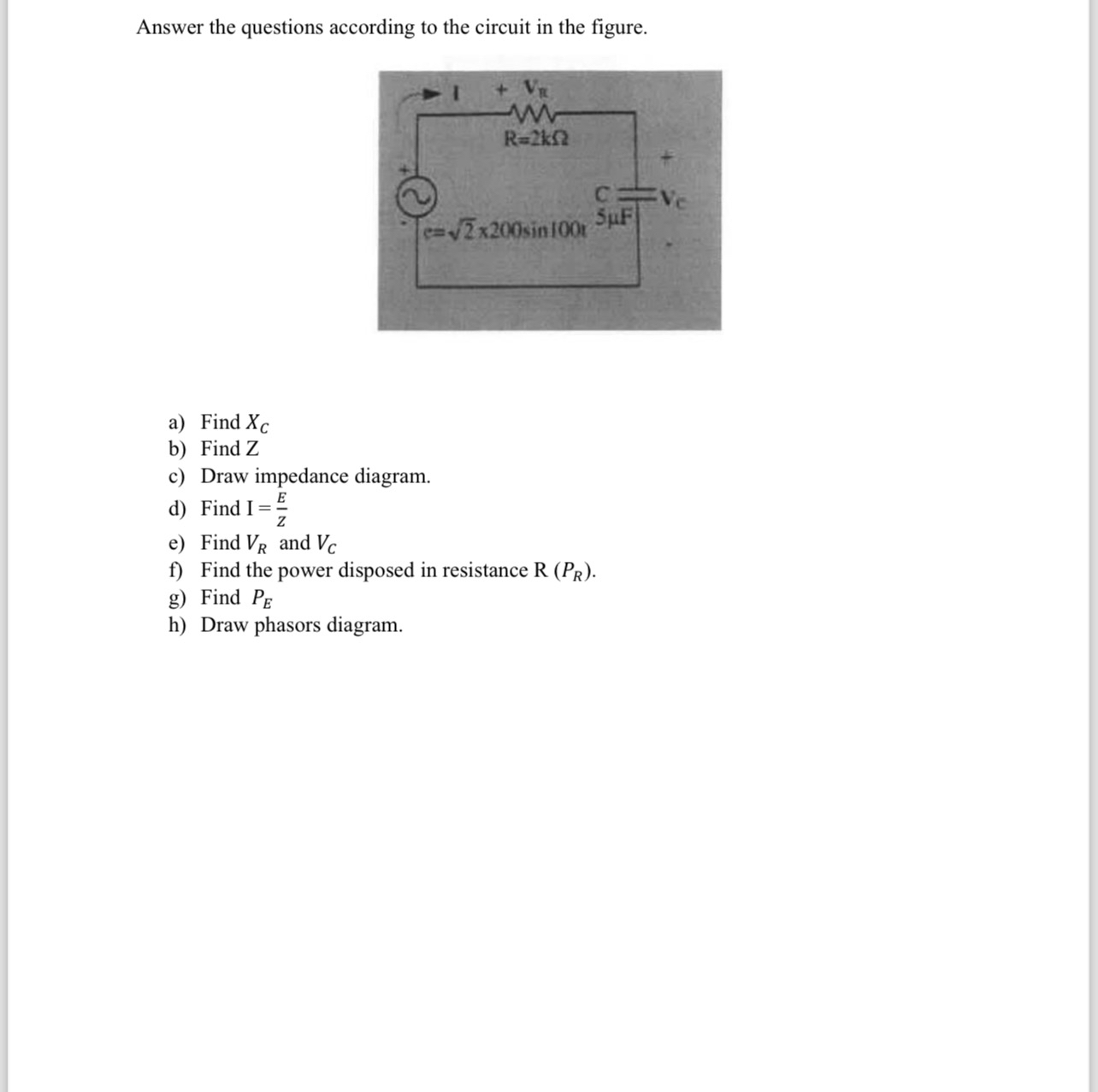 Solved Answer the questions according to the circuit in the | Chegg.com