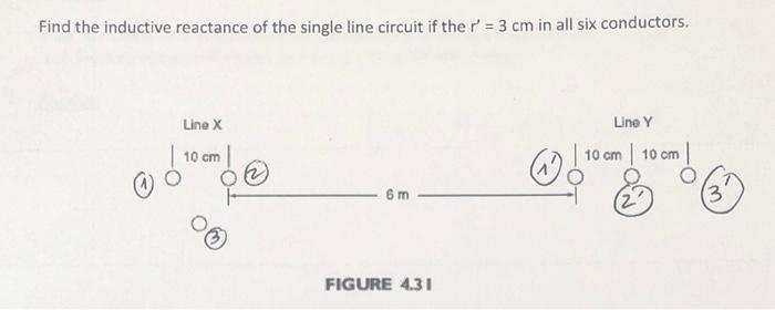 Solved Find the inductive reactance of the single line | Chegg.com