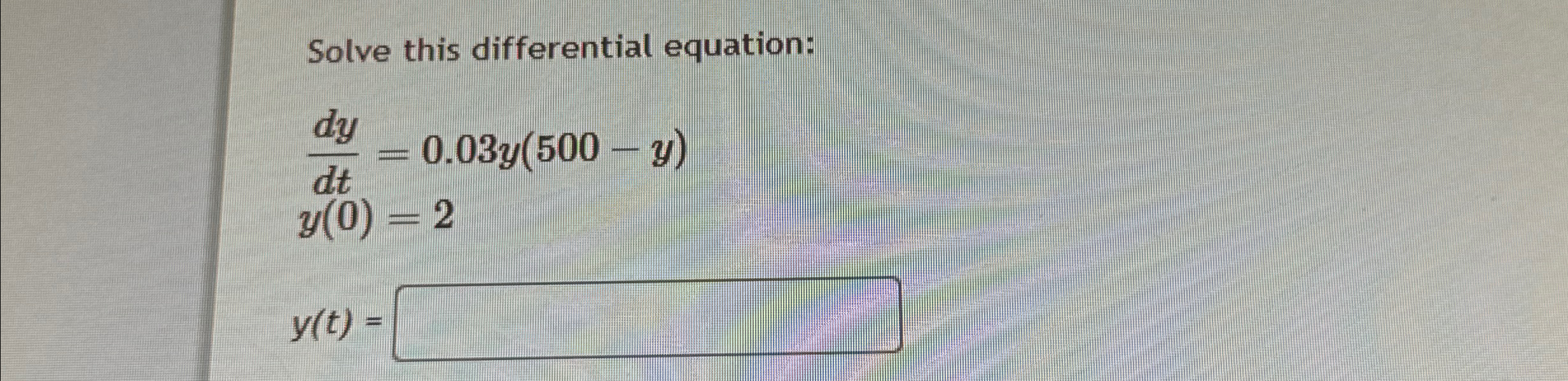 Solved Solve this differential | Chegg.com
