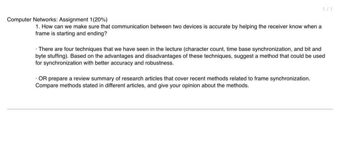 Solved Computer Networks Assignment 120 1 How Can We 0963
