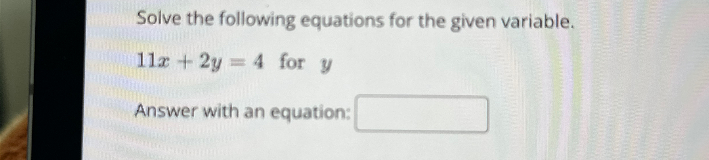 Solved Solve the following equations for the given | Chegg.com