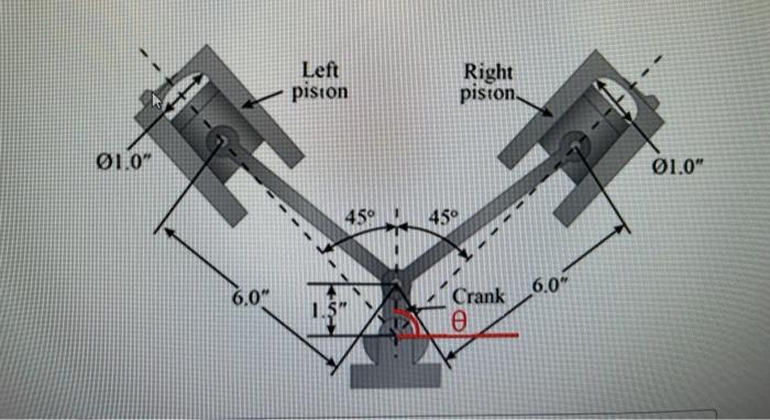 compressor mechanism is shown. a. Use CAD software to | Chegg.com