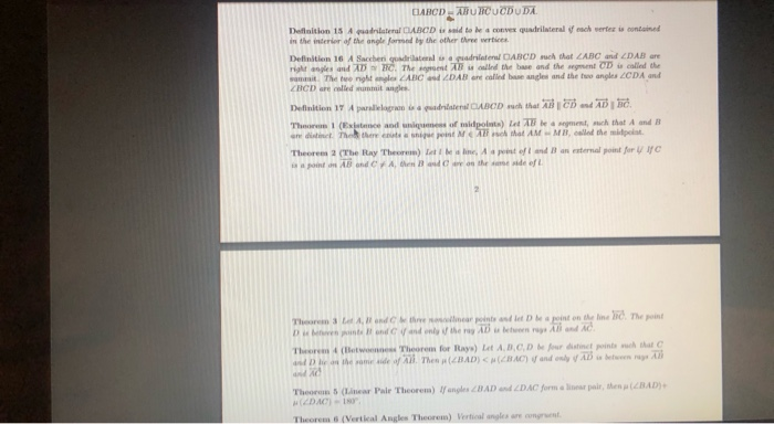 Solved Prove the following theorem in Neutral Geometry. This | Chegg.com