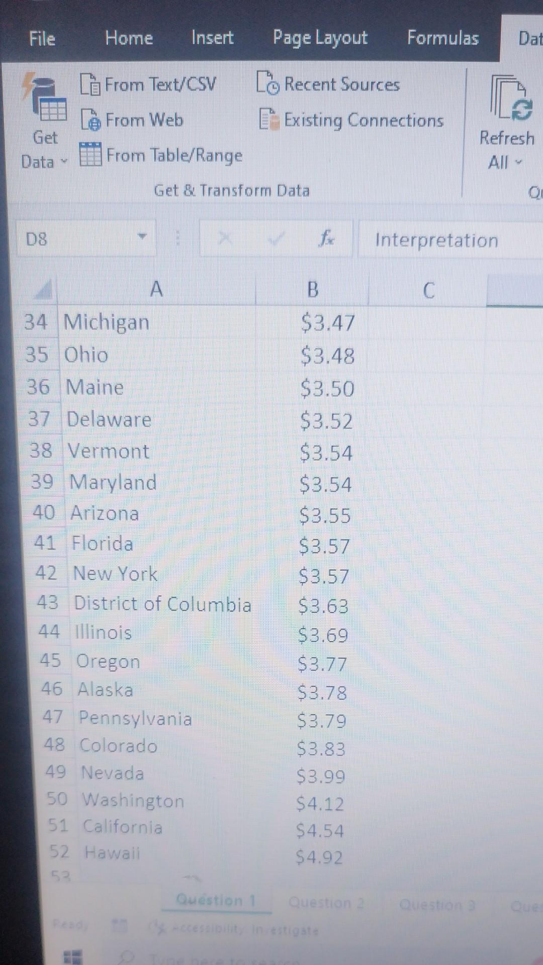 Solved From Table/Range Get \& Transform Data Queries \& | Chegg.com