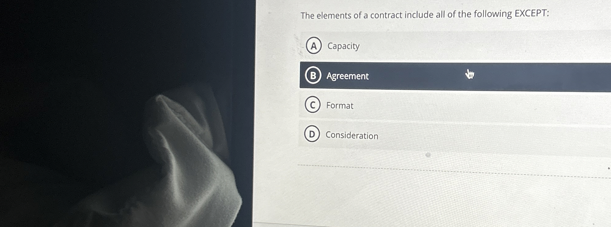 Solved The elements of a contract include all of the | Chegg.com