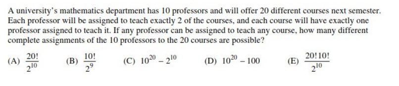 Solved A university's mathematics department has 10 | Chegg.com