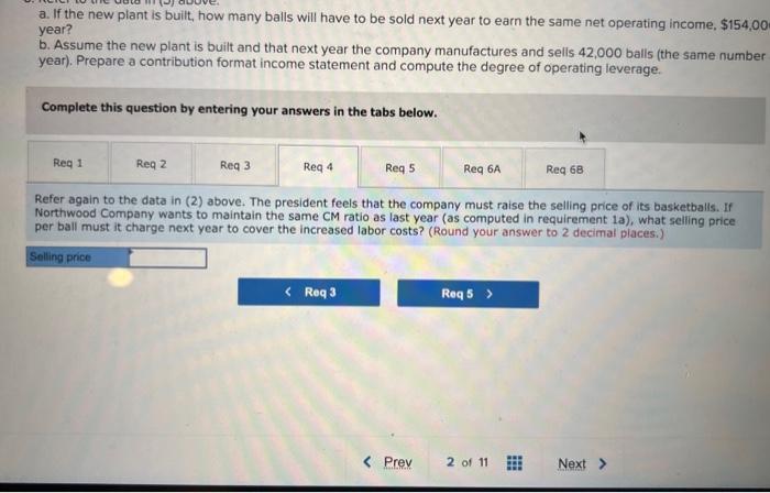 Solved Problem 5-20 (Algo) CVP Applications: Break-Even | Chegg.com