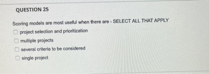 Solved Scoring models are most useful when there are - | Chegg.com