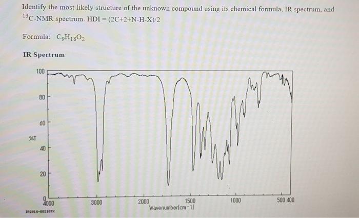 Solved Identify the most likely structure of the unknown | Chegg.com