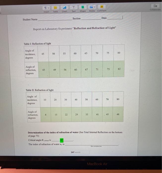 Solved insert Collaborate Table Chart Text Shape Media | Chegg.com