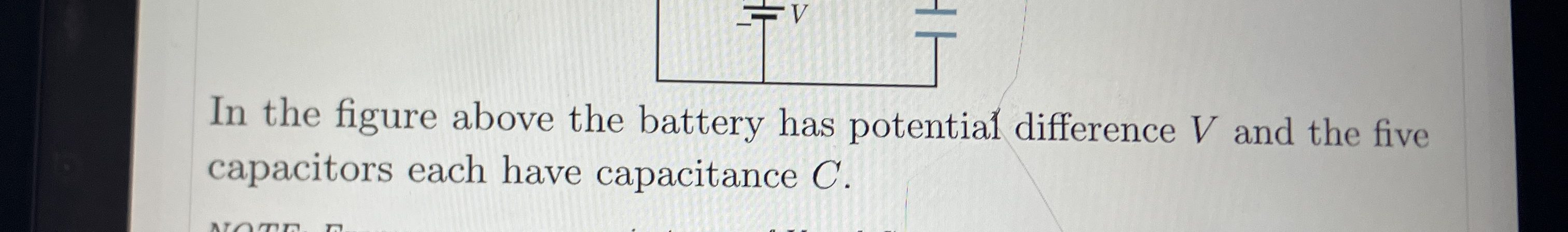 In the figure above the battery has potential | Chegg.com