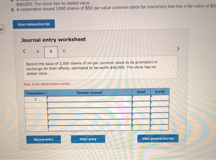 Solved Prepare journal entries to record each of the | Chegg.com