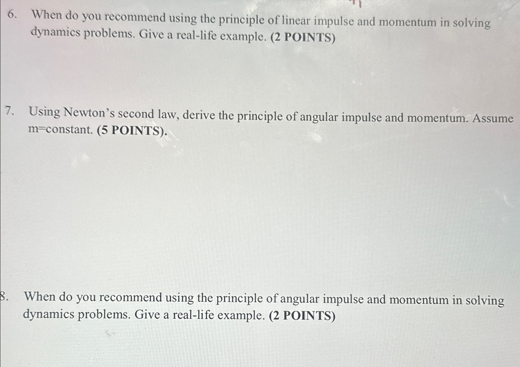 Solved When do you recommend using the principle of linear | Chegg.com