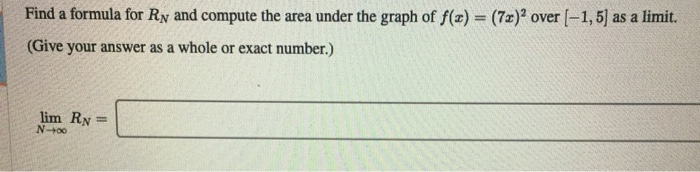 Solved Find a formula for Rp and compute the area under the | Chegg.com
