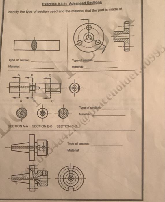 Solved Exercise 9.3-1. Advanced Sections Identify the type | Chegg.com