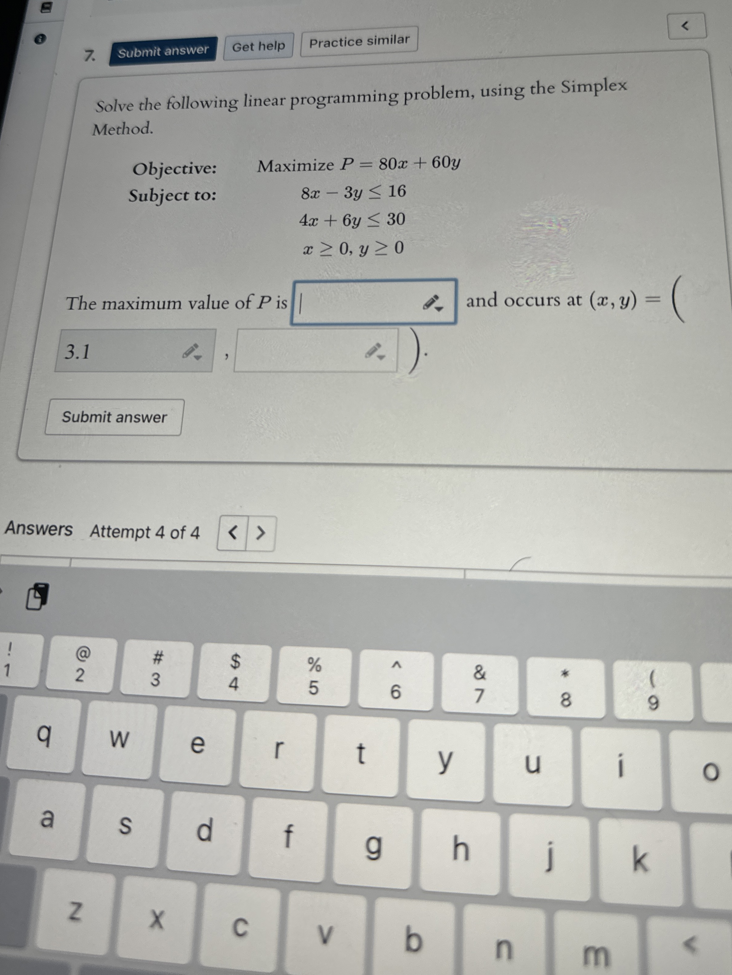 Solve the following linear programming problem, | Chegg.com