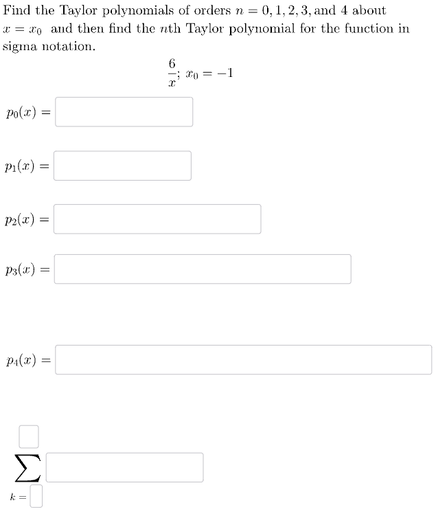 Solved Find the Taylor polynomials of orders n=0,1,2,3, ﻿and | Chegg.com