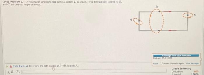 Solved (346), Problem 27: A rectangular conducting loop | Chegg.com