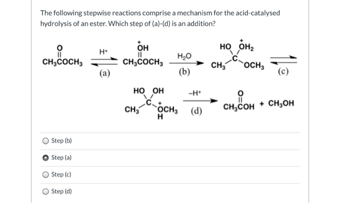 Solved The following stepwise reactions comprise a mechanism | Chegg.com