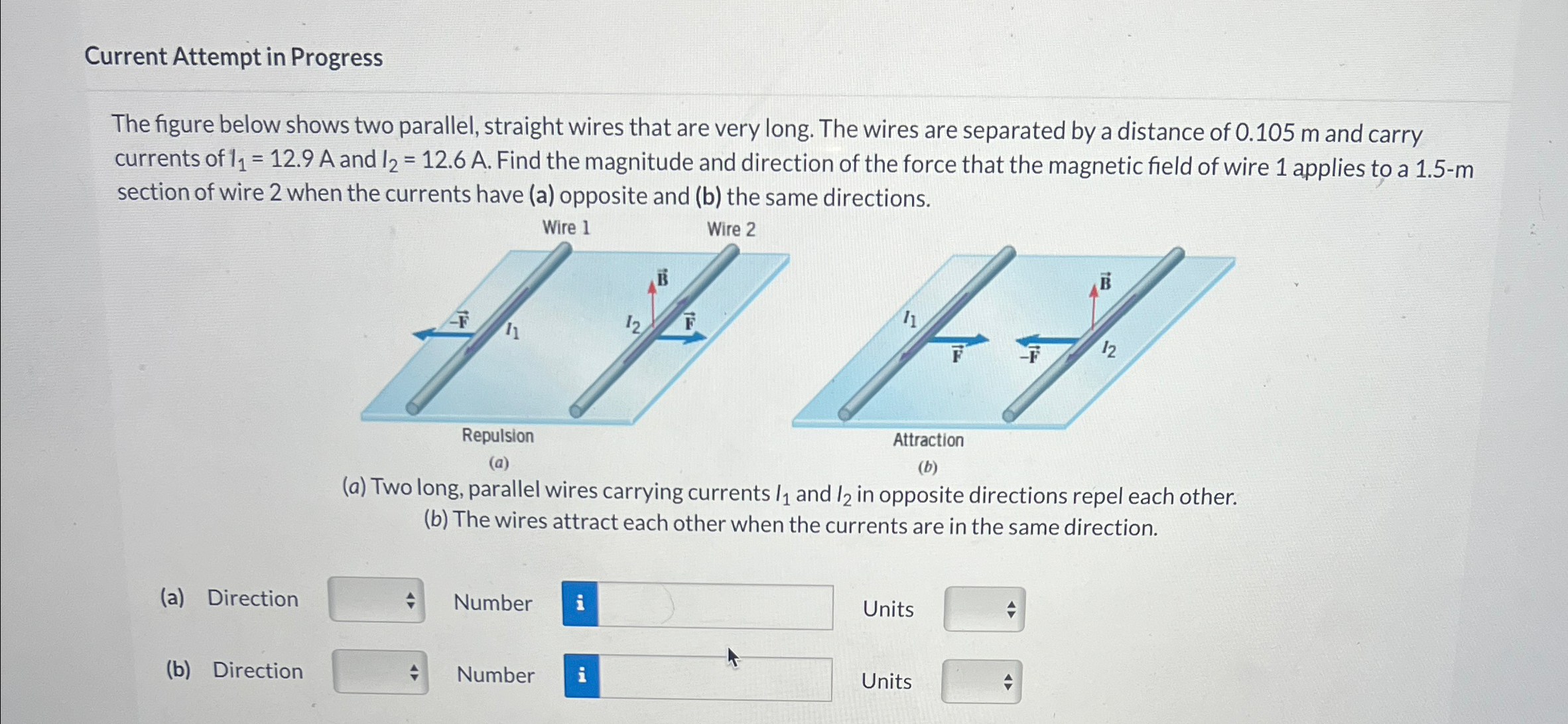Solved Current Attempt in ProgressThe figure below shows two | Chegg.com