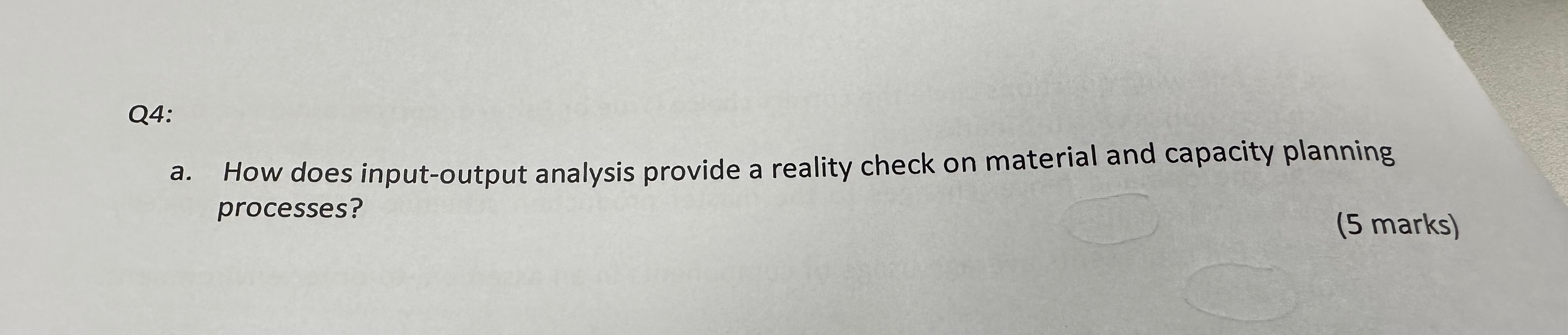 Solved How does input-output analysis provide a reality | Chegg.com
