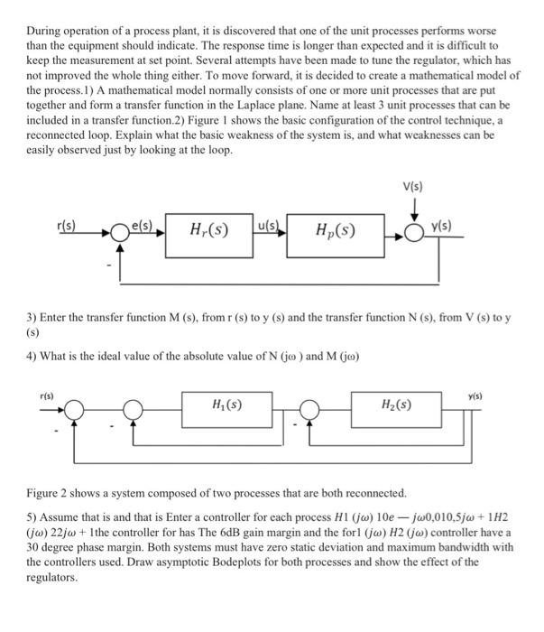 Solved During operation of a process plant, it is discovered | Chegg.com