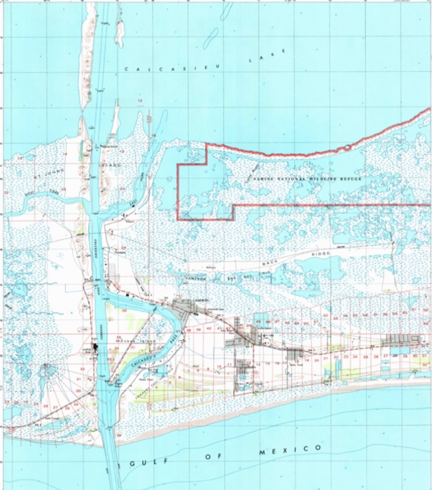 Solved Cameron, LA Which part is natural? Calcasieu Pass or | Chegg.com