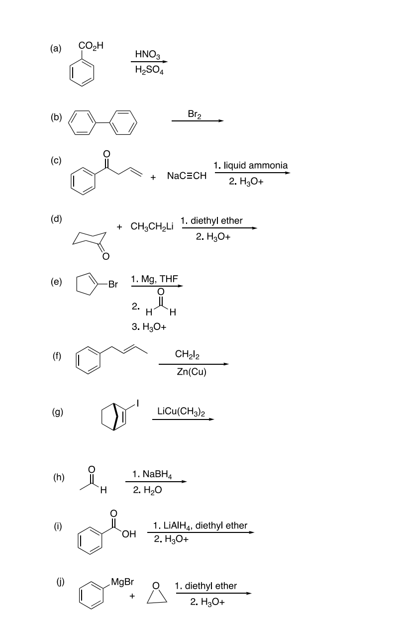 Solved Reaction Completion: For each of ﻿the following | Chegg.com