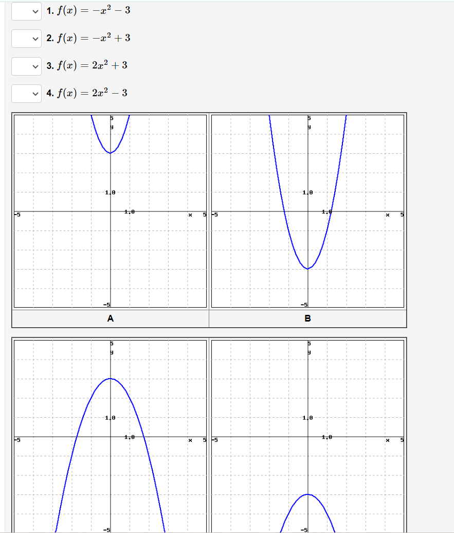 Solved Use properties of functions to match each of the | Chegg.com
