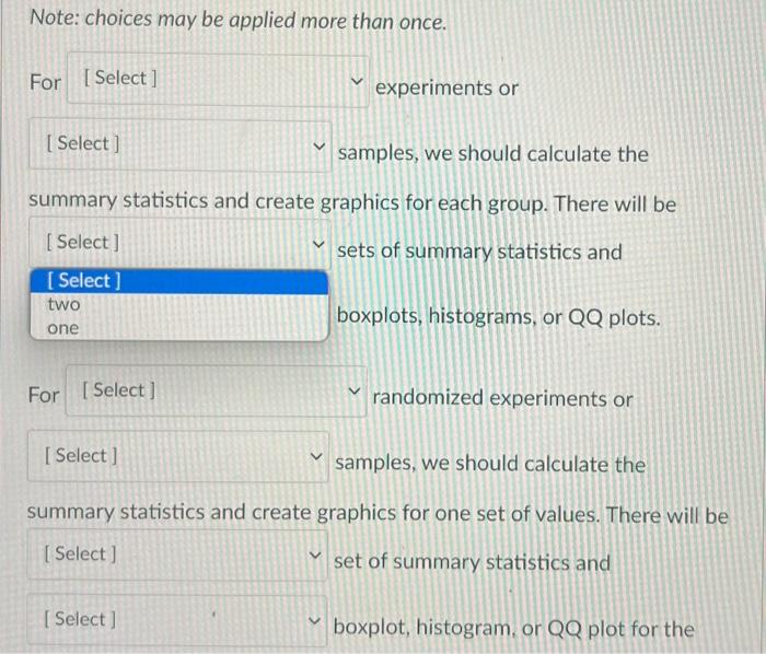 Solved For experiments or samples, we should calculate the | Chegg.com