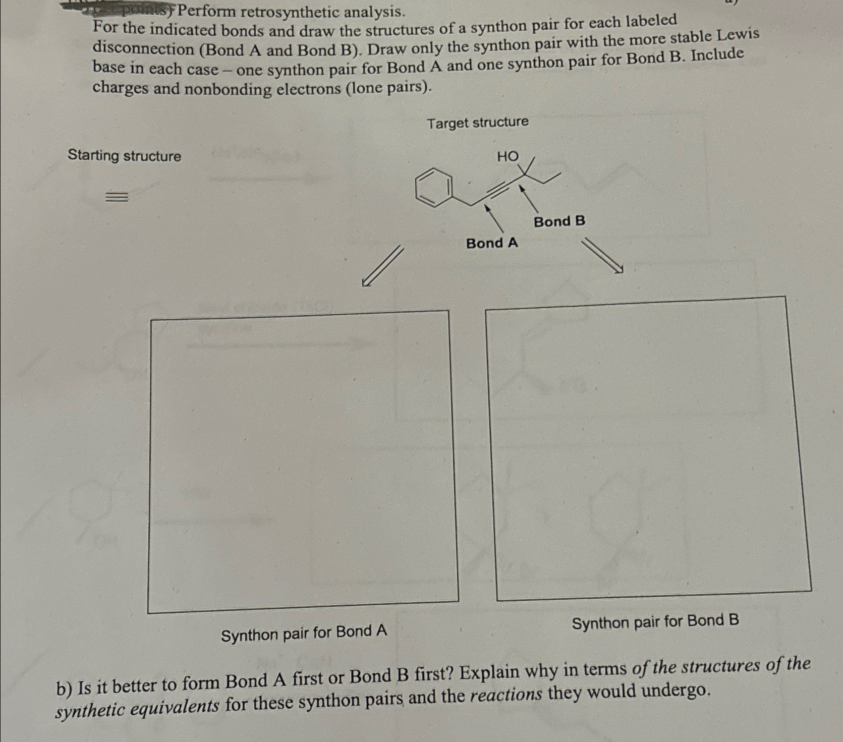 Solved Perform retrosynthetic analysis.For the indicated | Chegg.com