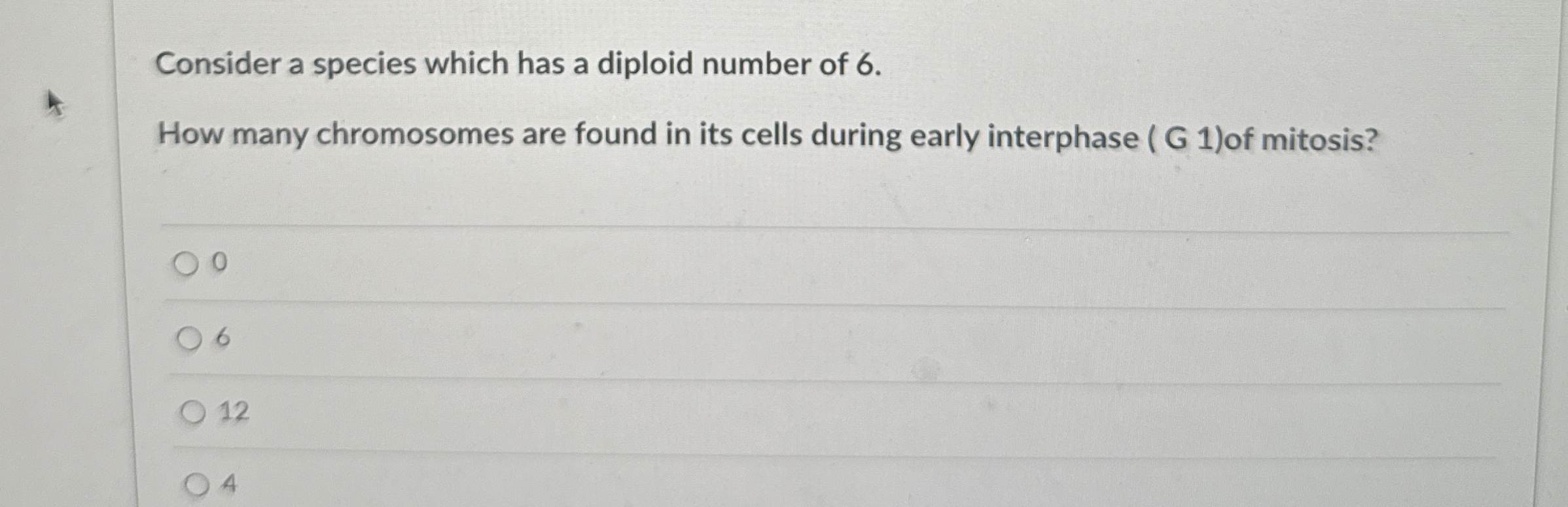 Solved Consider a species which has a diploid number of | Chegg.com