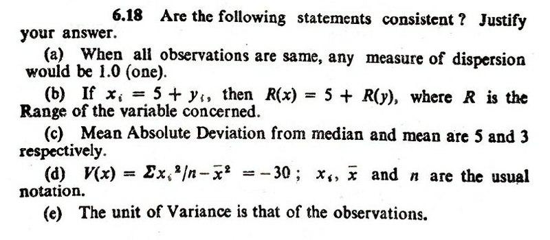 6.18 Are the following statements consistent ? | Chegg.com