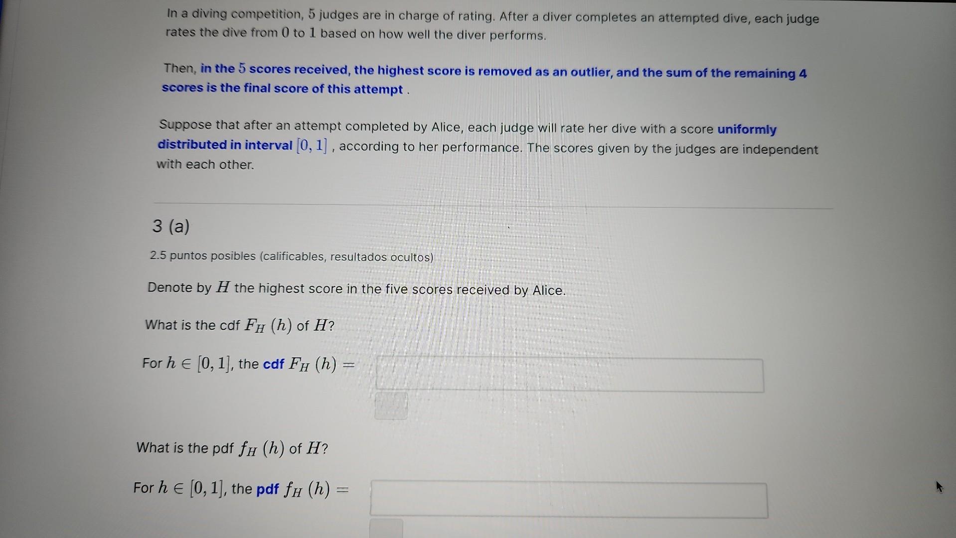 Solved In a diving competition, 5 judges are in charge of | Chegg.com