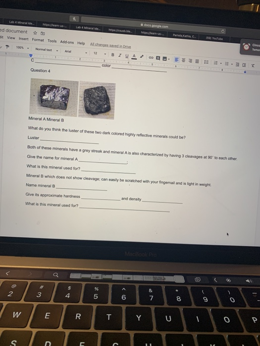 Solved docs.google.com ed documento View Insert Format Tools | Chegg.com