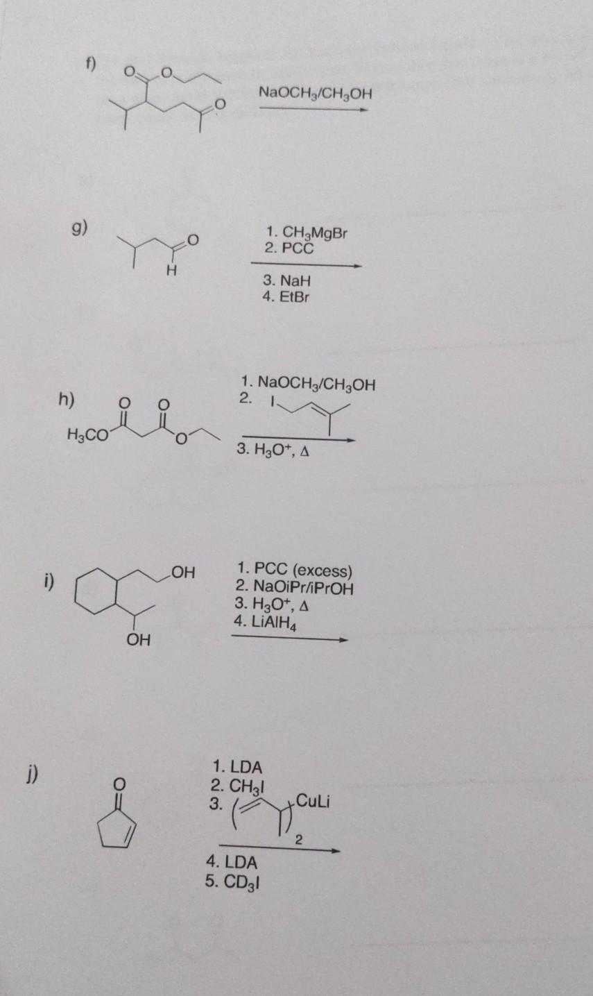 Solved 1. (36 pts) Provide the major organic product(s) of | Chegg.com