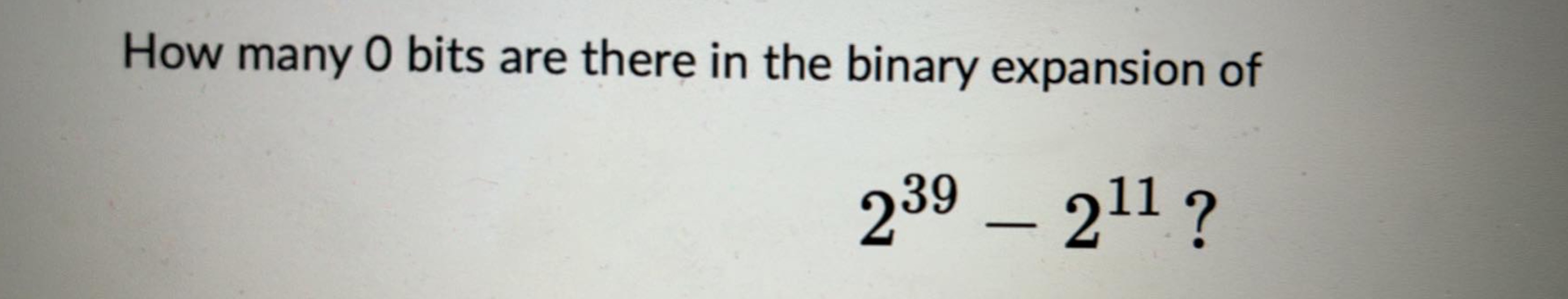 Solved How many 0 ﻿bits are there in the binary expansion | Chegg.com