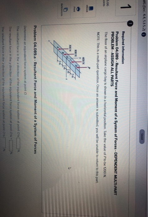 Solved WW6 (Sec. 4.4,515.2) Required information Problem | Chegg.com