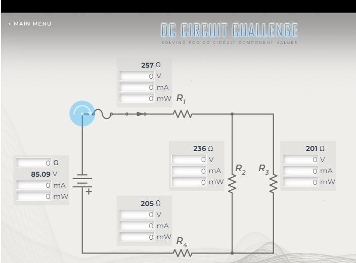 Solved Using Ohms law, solve the series / ﻿ ﻿parallel | Chegg.com