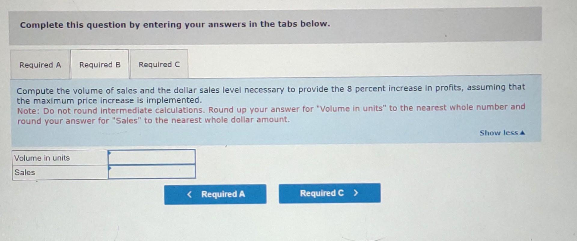 Solved Problem 3-55 (Algo) CVP Analysis and Price Changes | Chegg.com