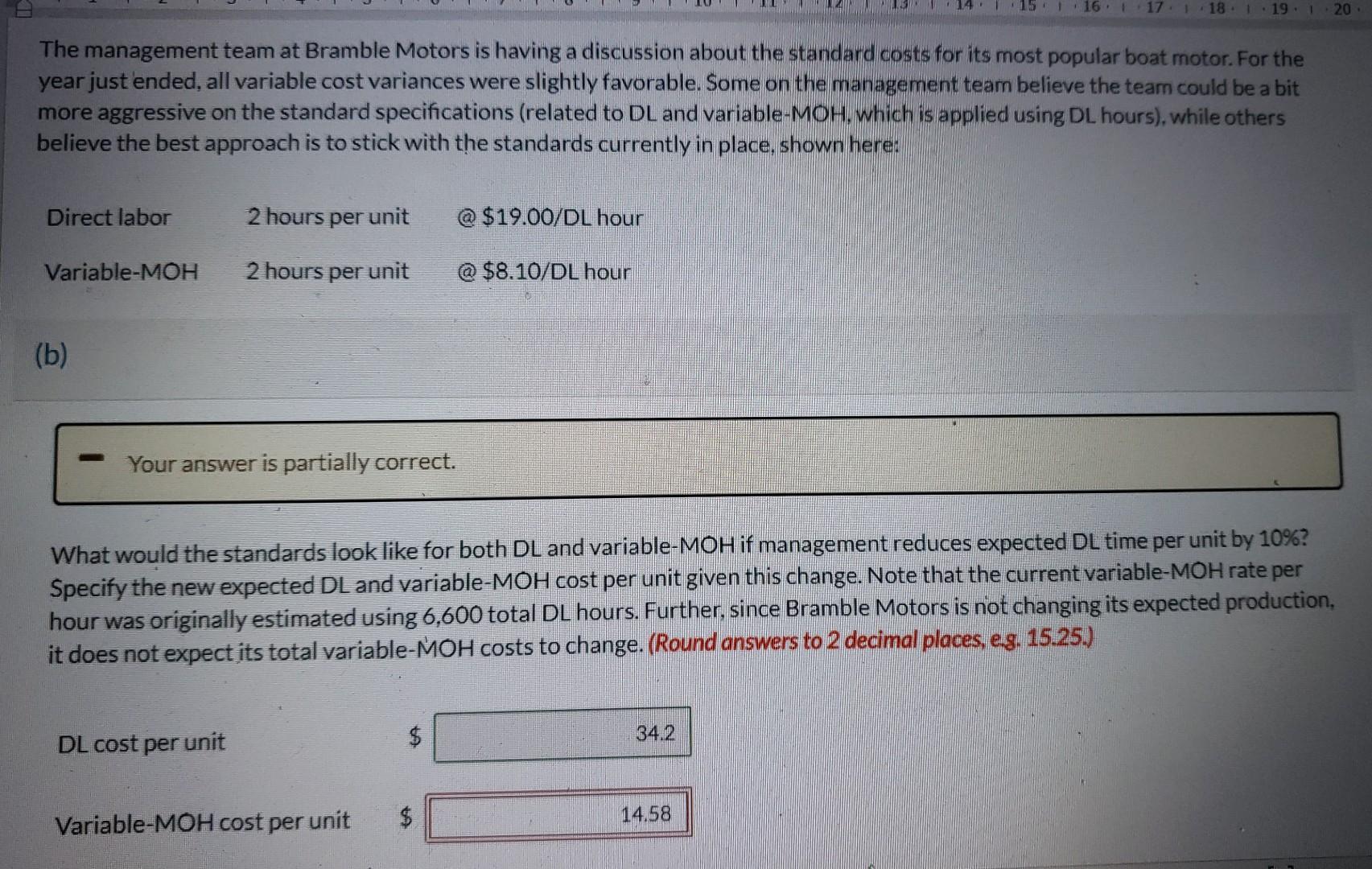 Solved The management team at Bramble Motors is having a | Chegg.com