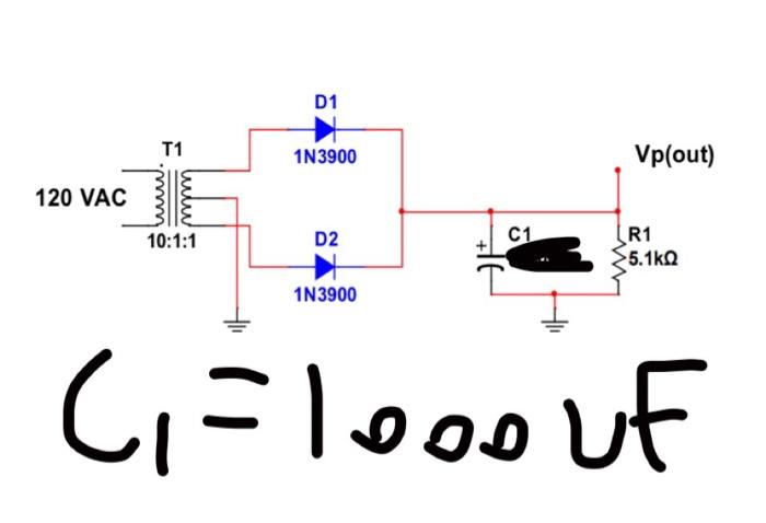 Solved Center-Tapped Full-Wave Rectifier: | Chegg.com