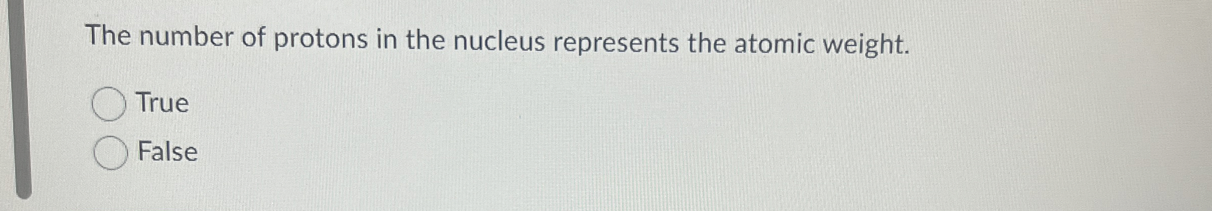 Solved The number of protons in the nucleus represents the | Chegg.com
