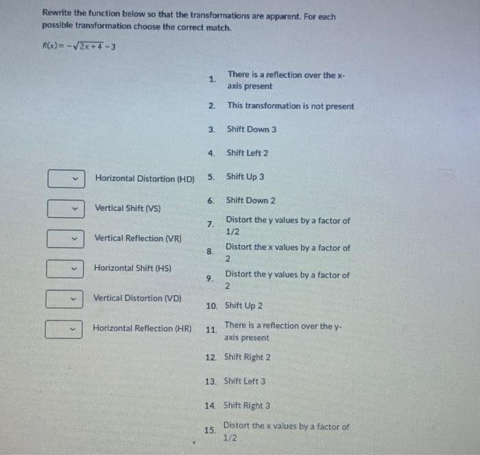 Solved Rewrite the function below so that the | Chegg.com