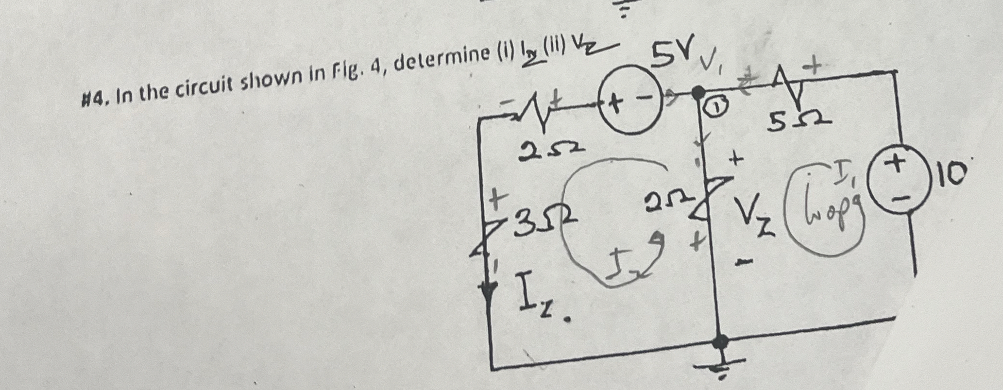 Solved H4. ﻿In the circuit show. 4, ﻿determine Iz and Vz | Chegg.com