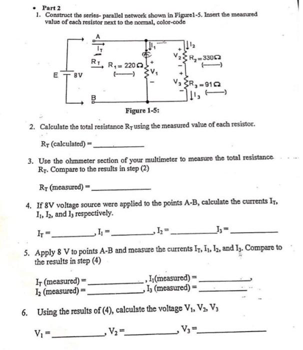 Solved • Part 3 1. Construct the series-parallel network | Chegg.com