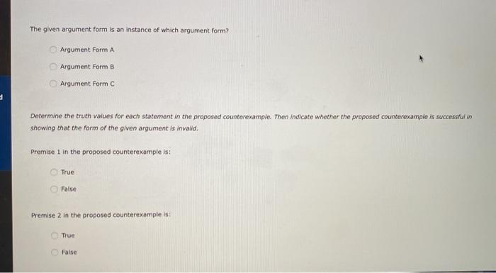 Solved argument's form is invalid. P1: Given Argument No | Chegg.com