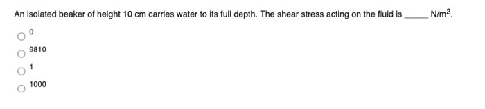 Solved An isolated beaker of height 10 cm carries water to | Chegg.com