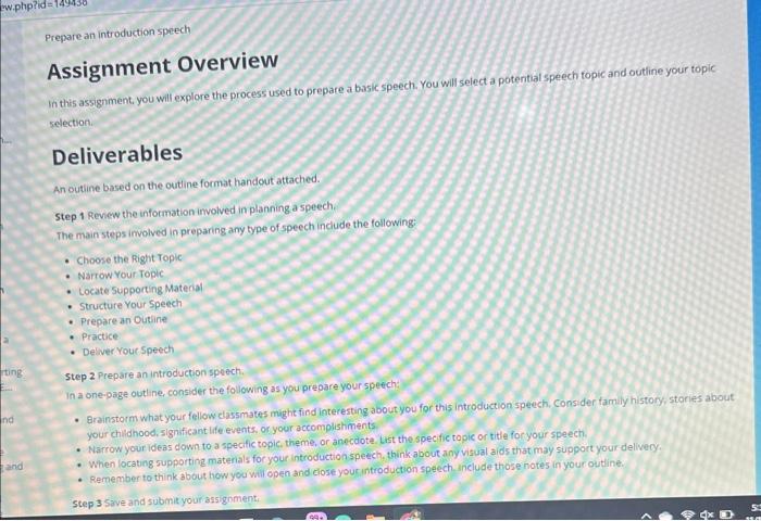Assignment Overview In this assignment, you will | Chegg.com