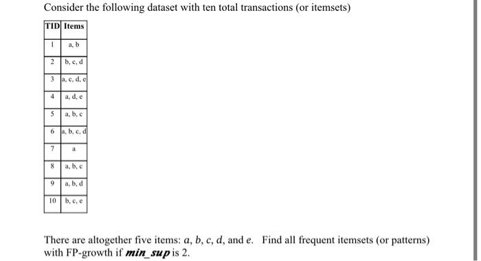Solved Consider the following dataset with ten total | Chegg.com